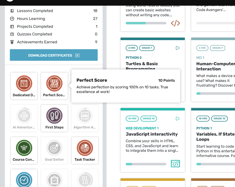 Celebrate Your Wins: New Achievements on Code Avengers